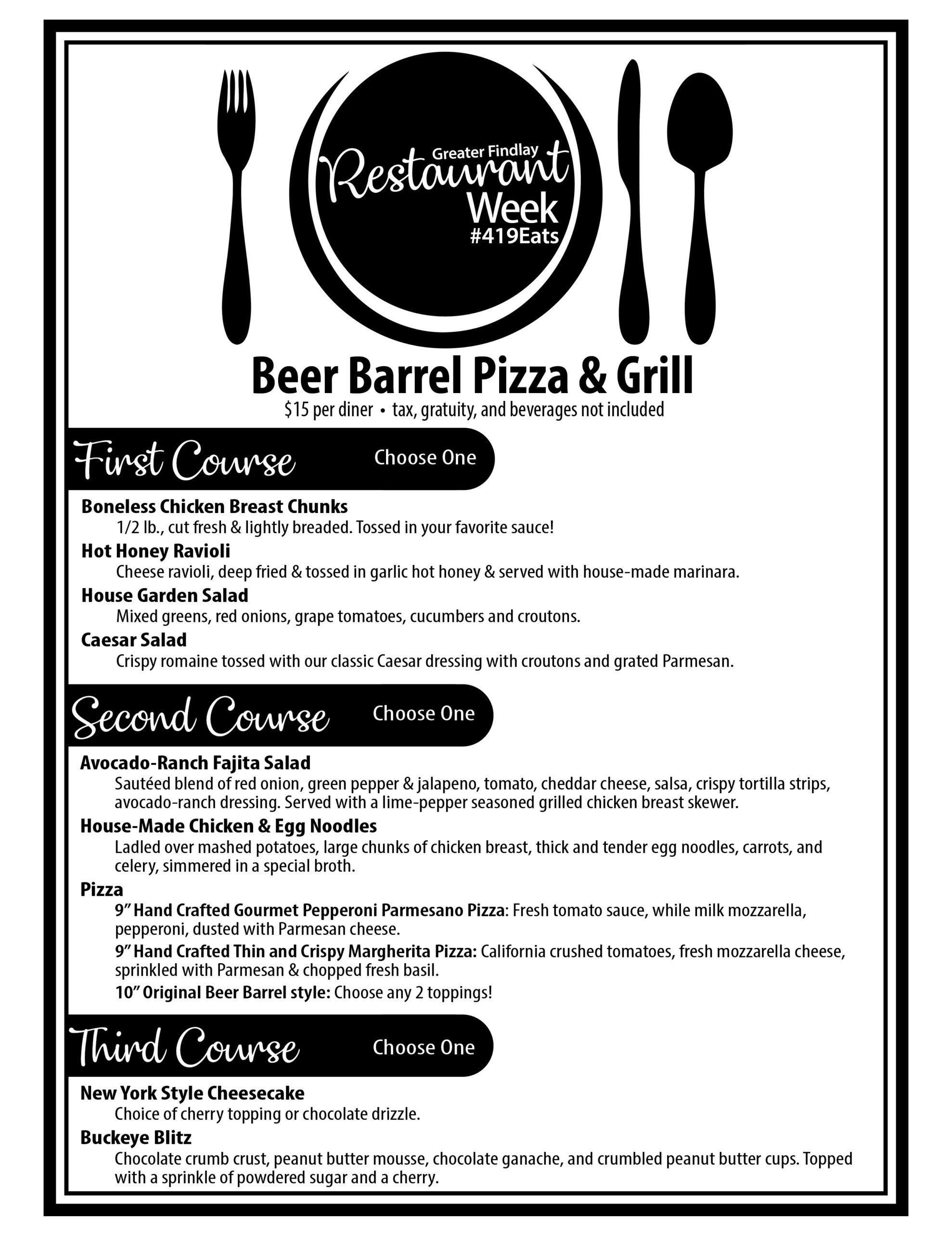 Beer Barrel Pizza And Grill Visit Findlay